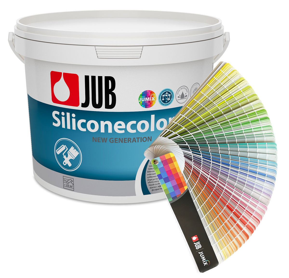 JUB SILICONECOLOR Mikroarmovaná silikonová fasádní barva - míchaný ...
